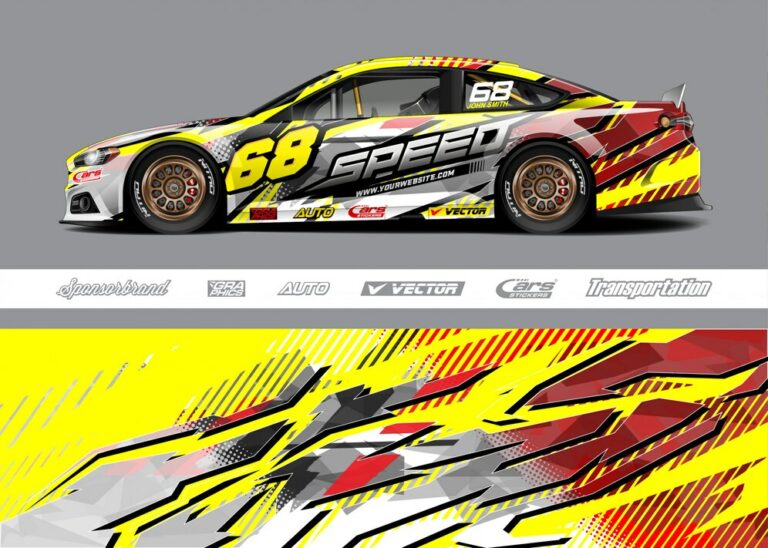 Desain Livery Mobil Balap Profesional Dan Menarik